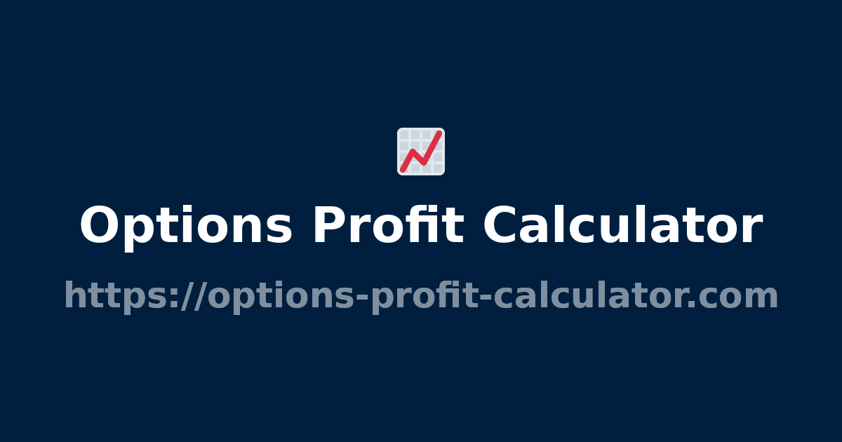 Options Trading Profit Calculator